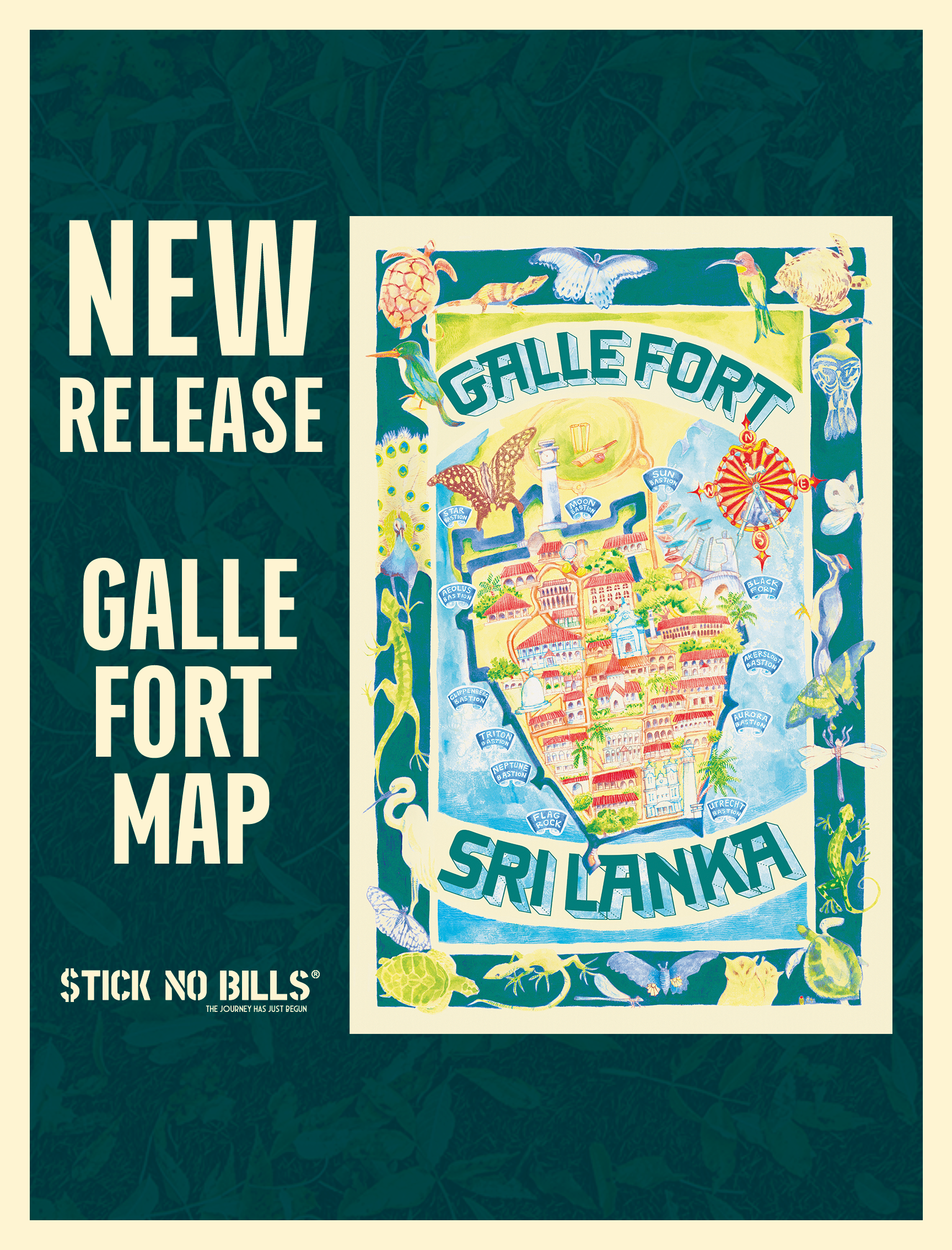 NEW RELEASE: No Bill Piece Prize 2025 for Asia Galle Fort Map, Sri Lan ...