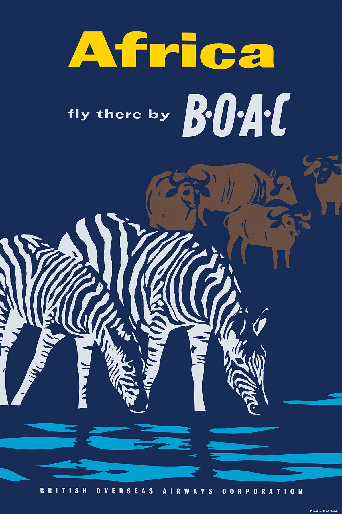 Fly there by B.O.A.C, Africa. [Safari] – Stick No Bills