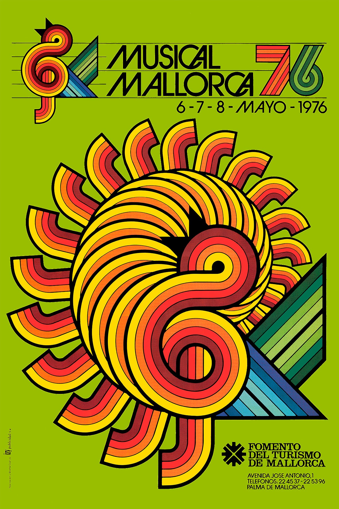 Musical Mallorca, 1976 [Fomento del Turismo] (Green) – Stick No Bills