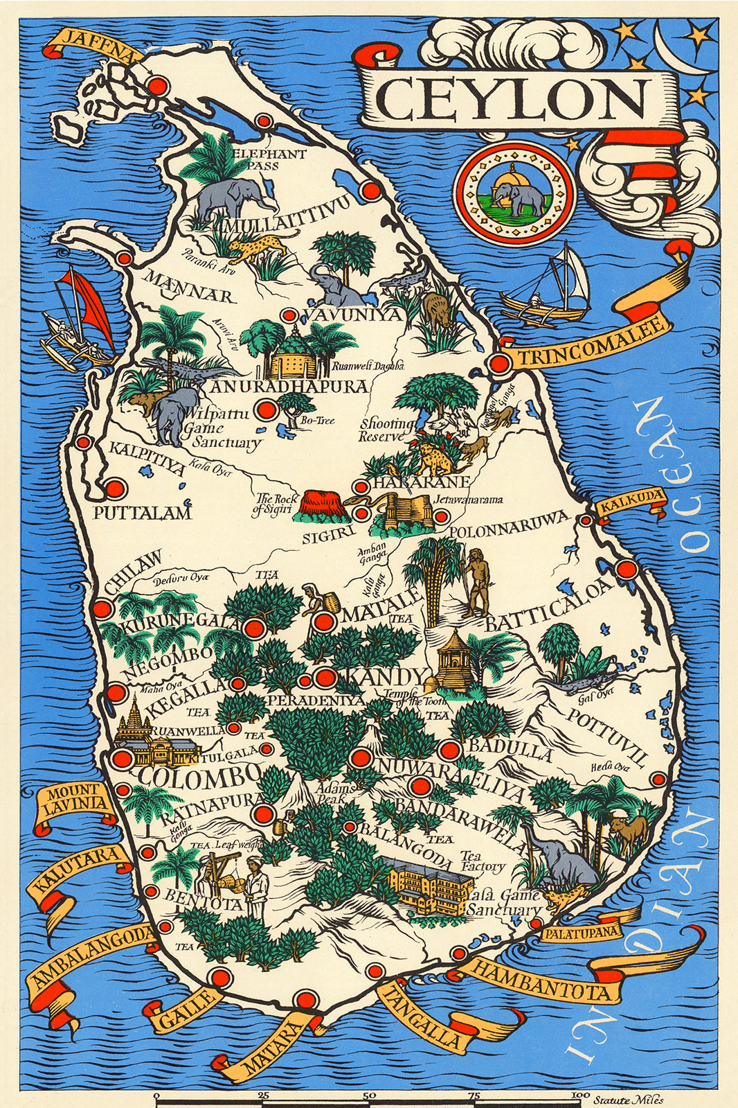 Sri Lanka / Ceylon Travel Posters – Stick No Bills