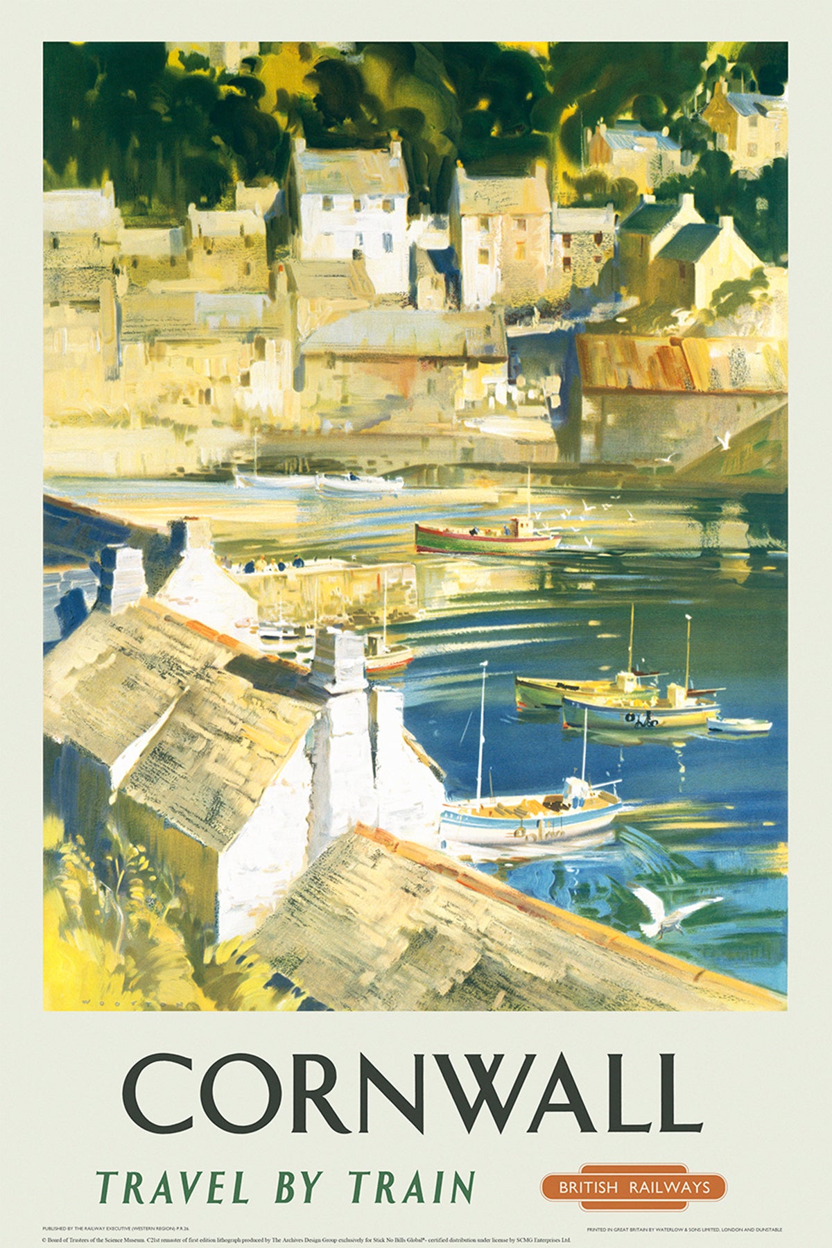 Polperro, Cornwall, c.1958. [British Railway] – Stick No Bills