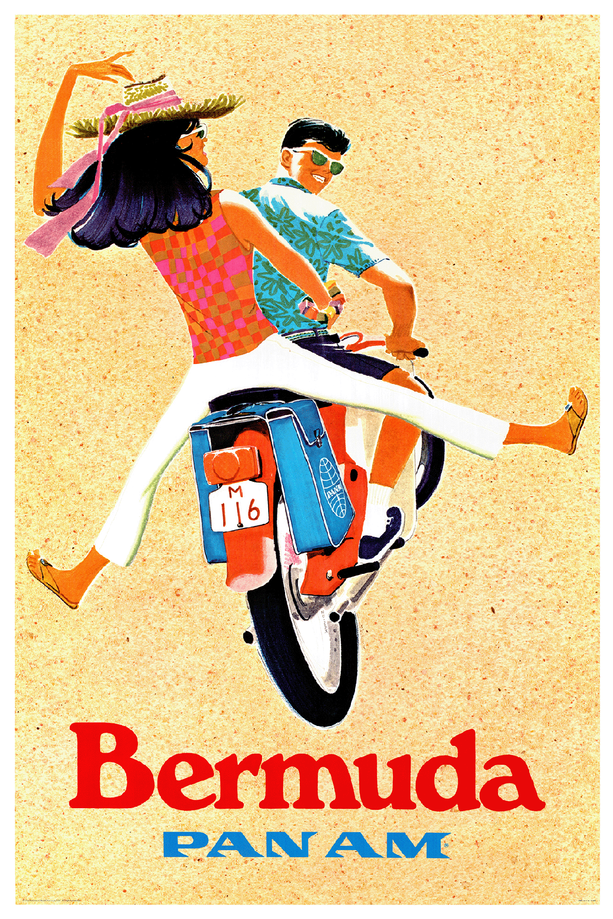 Bermuda, Pan Am, 1960s [Scooter riders]. – Stick No Bills