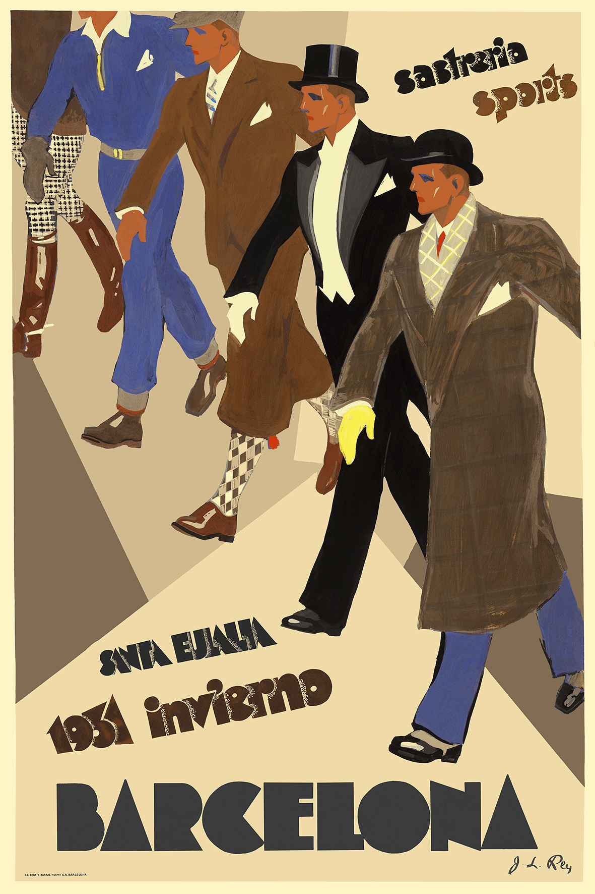 Luis, Santa Eulalia, Barcelona, Winter 1931 [Sastrería, Sport]. – Stick ...