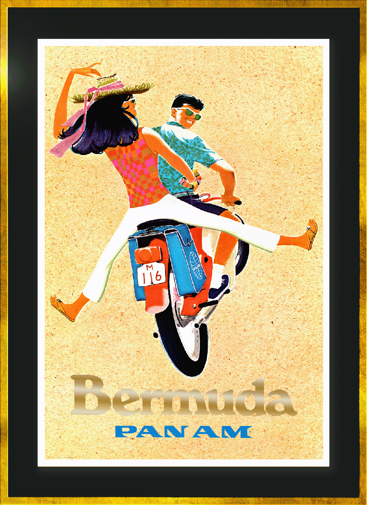 Bermuda, Pan Am, 1960s [Scooter riders]. – Stick No Bills